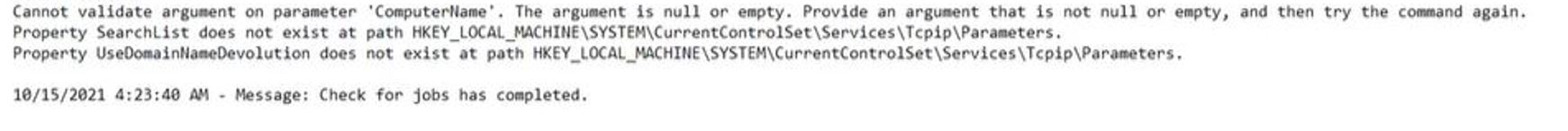 Azure Server Cutover | Cannot validate argument on parameter 'ComputerName'. The argument is ...